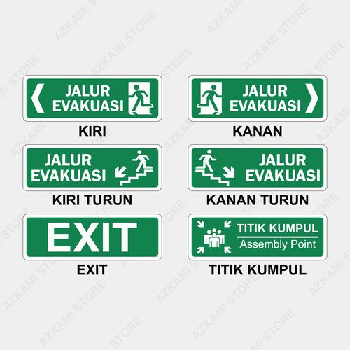 Jual Rambu Jalur Evakuasi 30cm x 10cm Akrilik - Kiri - Kota Bandung - Azkami Toserba | Tokopedia