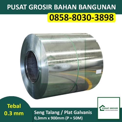 Jual Seng Plat / Seng Talang Galvanis 0.3 mm x 900 mm x 50 m (1 Roll ...