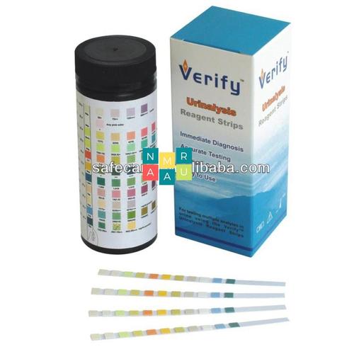 Jual Verify 3 PE 10 U Parameter Urinalysis Reagent Strips Strip Urine ...