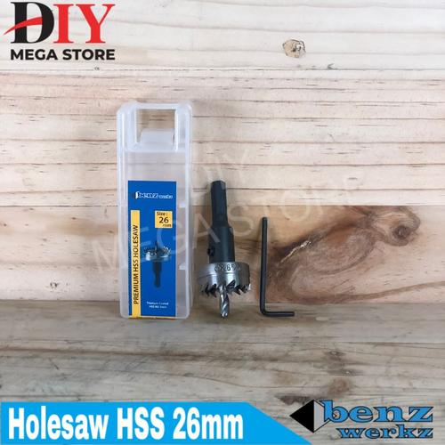 Jual Mata bor holesaw HSS 26mm / mata bor plong besi tipis, kayu benz ...
