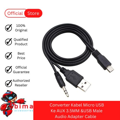 Promo Converter Kabel Micro USB Ke AUX 3.5MM + USB Male - Jakarta Barat - Bima Accessories_NEW ...