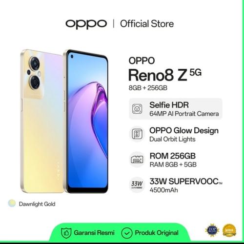 Jual oppo reno 8 z 5g New garansi resmi - GOLD - Kota Depok ...