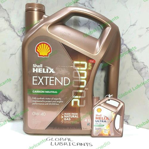 Jual Shell Helix EXTEND 0W-40 API SP 4 Liter (Oli Fully Synthetic 20.000km) - Kota Medan ...