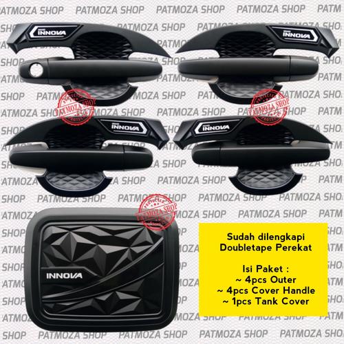 Jual SET AKSESORIS EKSTERIOR MOBIL INNOVA 2004-2015. PREMIUM BLACK DOFF ...