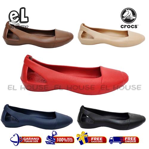 Jual CROCS SIENA FLAT SHOES/SEPATU FLAT WANITA/CROCS WANITA/CROCS MURAH ...