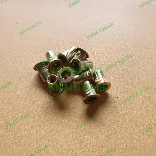 Jual M4 MUR RIVET NUT RIVNUT STAINLESS KUNING CARBON STEEL RIVETING ...