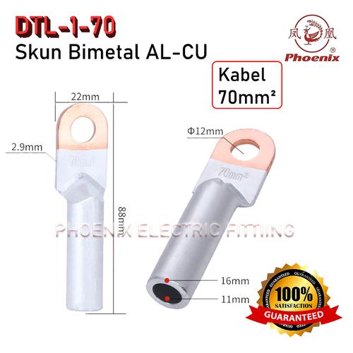 Promo Scun Skun DTL-70² Copper aluminum Seamless Cable Lug terminals ...
