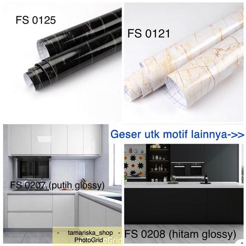 Jual sticker warna polos motif kayu stiker decal L.120cm - biru texture ...