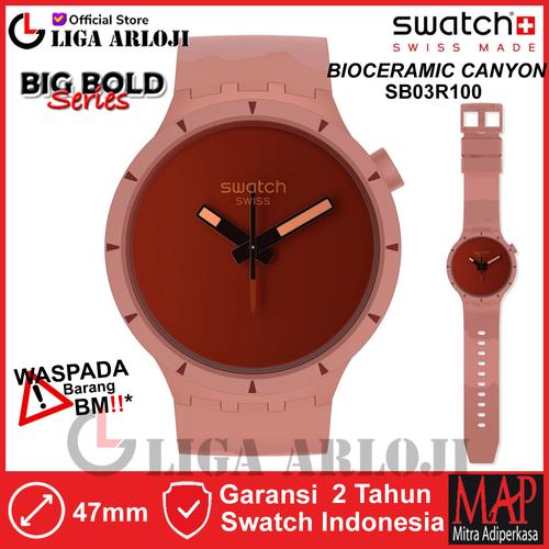 Promo SWATCH SB03R100 Big Bold Jam Tangan Pria Wanita Analog Original ...