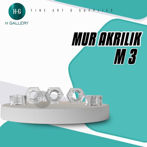 Jual BAUT / MUR AKRILIK M3 TRANSPARAN 3, 4, 5, 6, 8, 10, 12, 15, 20, 25 ...