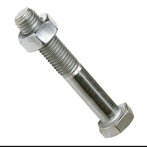 Jual baut mur besi putih 4.6 m24 × 100 mm bolt nut hex 24x100 galvanis ...