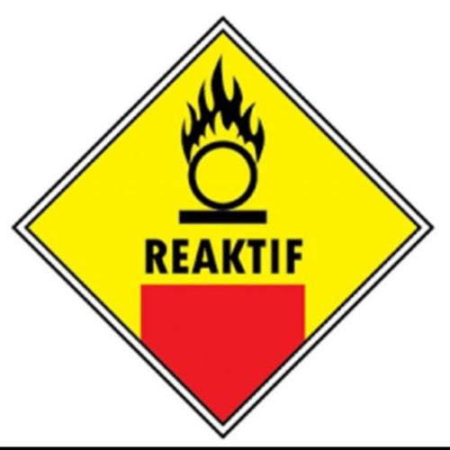 Jual Stiker Vinly REAKTIF SIMBOL LIMBAH B3 sign rambu K3 uk 15x15cm ...