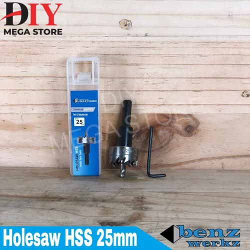 Jual Mata bor holesaw HSS 25mm / mata bor plong besi tipis, kayu benz ...