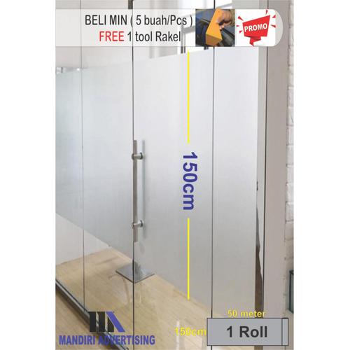 Jual stiker kaca buram L 150 cm/stiker kaca sandblast L 150 cm ...