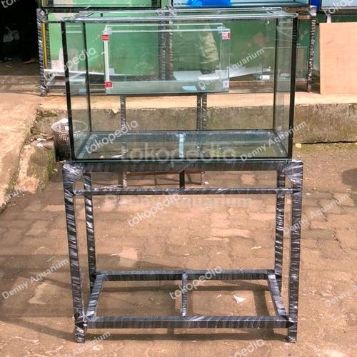 Jual AQUARIUM KACA SET RAK UKURAN UKURAN 80x40x50cm KACA 8MM FULL ...