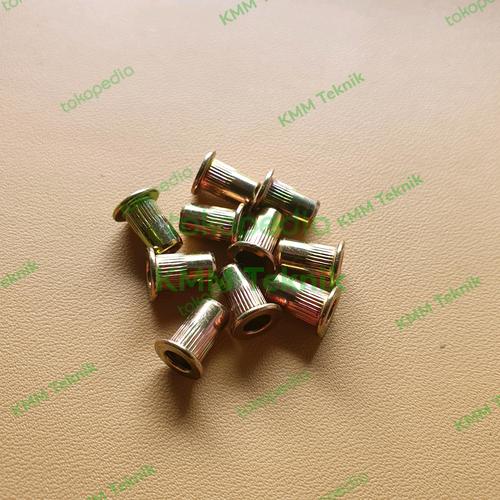 Jual M3 MUR RIVET NUT RIVNUT STAINLESS KUNING CARBON STEEL RIVETING ...