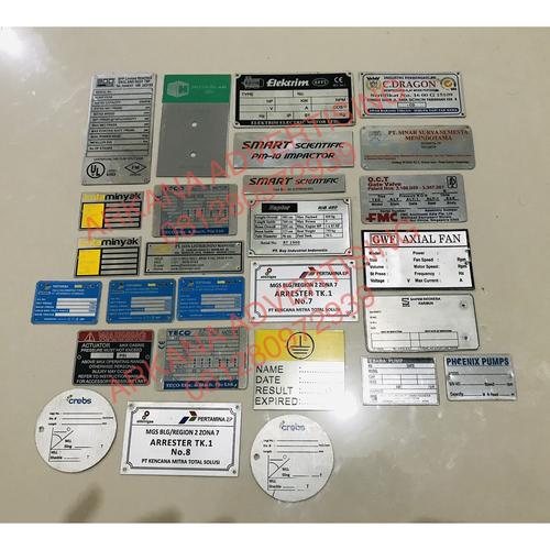 Jual plat label / tag plate label - Jakarta Pusat - ARKANA ADVERTISING ...