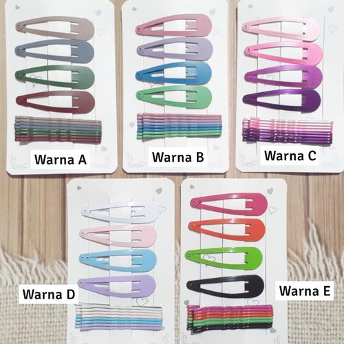 Jual (SET) Jepit rambut 1 set mix colourfull - WARNA, A - Kab. Magelang ...