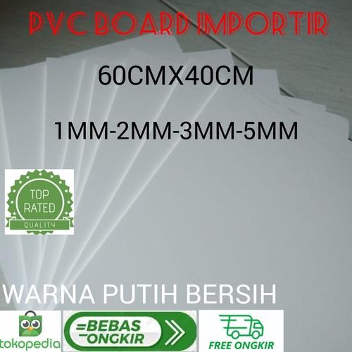 Jual PVC BOARD 1mm,2mm,3mm,5mm uk 10cm*10cm - Kota Tangerang - PVC ...