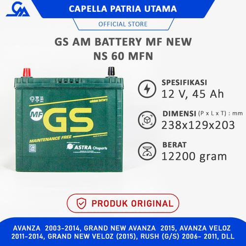 Promo AKI GS ASTRA NS 60 / NS60 MF AVANZA XENIA TERIOS APV RUSH ...