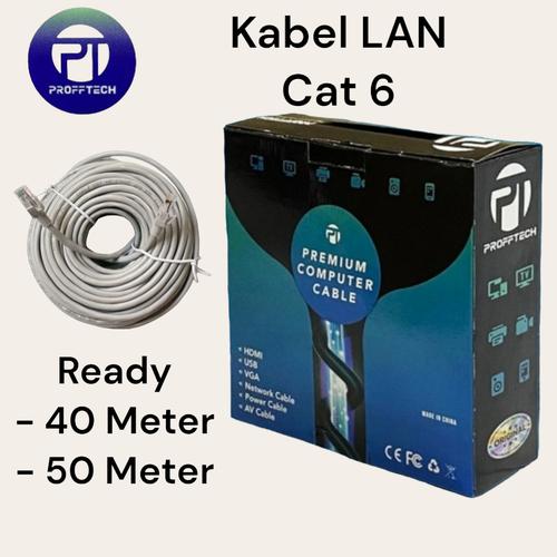 Jual Kabel Lan Cat 6, UTP ORIGINAL" ProffTech. 40 Meter. Qualitas ...