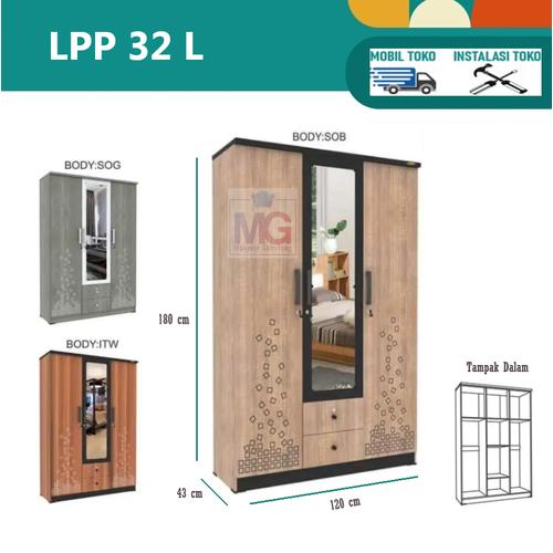 Jual Lemari Pakaian | Lemari Baju 2/3 Pintu Modern Minimalis - LPP 22 LR - Kota Tangerang ...