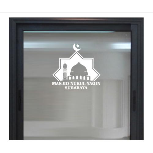 Jual Stiker Custom Stiker Nama Masjid Mushollah Dinding Kaca - Kota ...