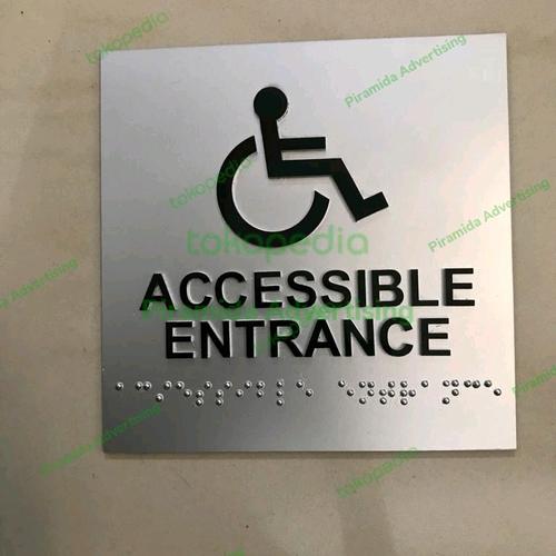Jual sign braille tunanetra acrylic huruf tulisan disable - Kota ...