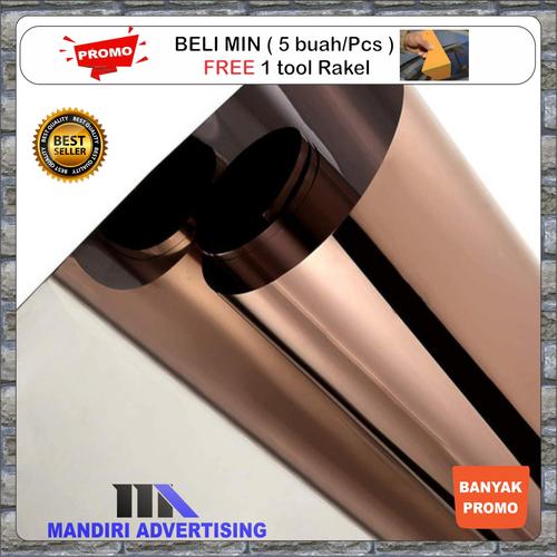 Jual Kaca film cermin coklat/kaca film silver brown/kavca film untuk ...