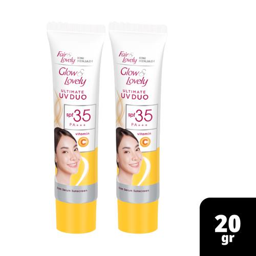 Promo Glow & Lovely Ultimate VitC Niacinamide Sunscreen SPF35 20G - Isi 2 - - Unilever Mall ...