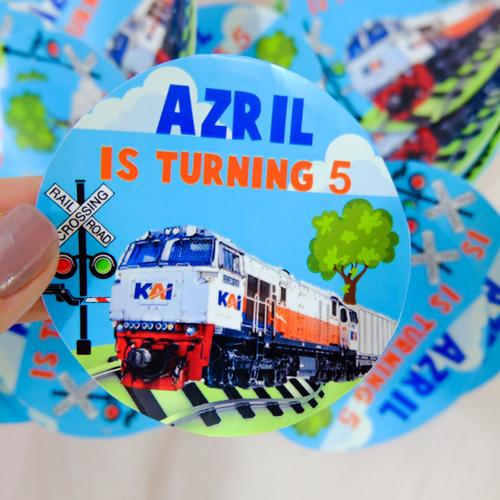 Jual Sticker Birthday Tempelan Ultah Pudding / Box - Kereta Api KAI ...