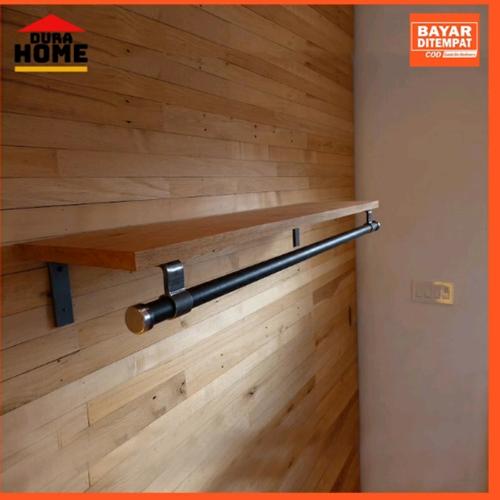 Jual besi ambalan besi rak ambalan besi siku tempel dinding ( 2 pcs ...