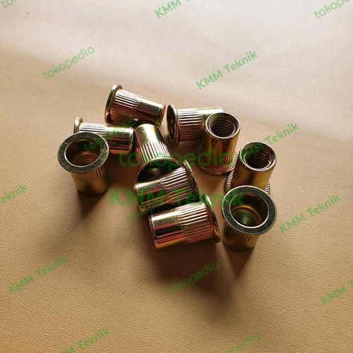 Jual M10 MUR RIVET NUT RIVNUT STAINLESS KUNING CARBON STEEL RIVETING ...