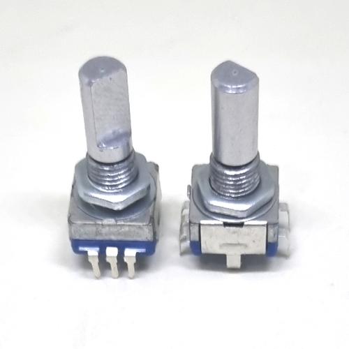 Jual D Shaft 5Pin Blue Rotary Encoder Digital Potentio Meter & Switch ...