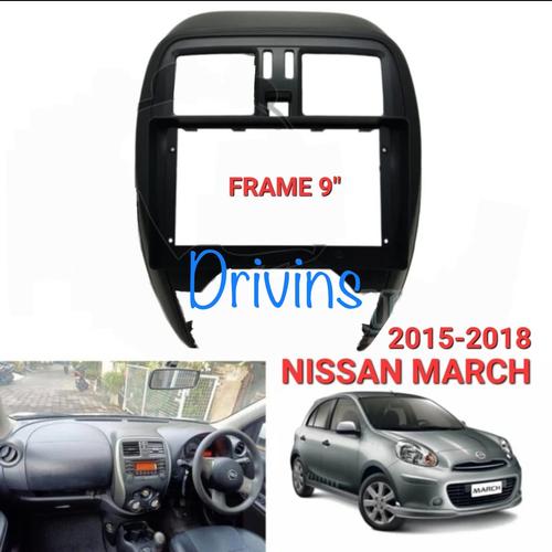 Jual Frame Head Unit Double Din Android Nissan March 9” Inch 2015-2018 ...