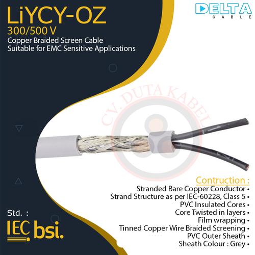 Jual Kabel LiYCY-OZ 2x0,5 mm2 DELTA /2x0,5mm2/2x0.5 mm2/2x0.5mm2/2 x 0 ...