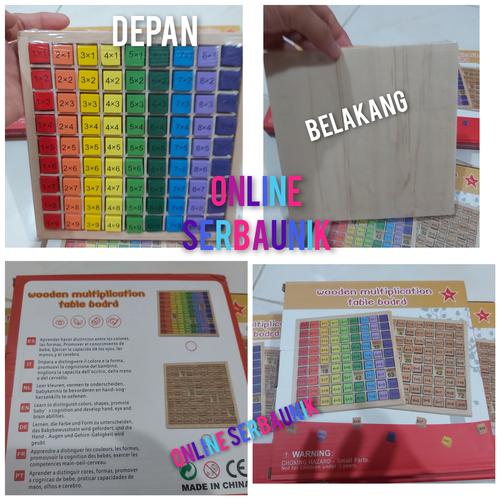 Jual MAINAN EDUKASI ANAK MONTESSORI PERHITUNGAN MULTIPLICATION TABLE ...