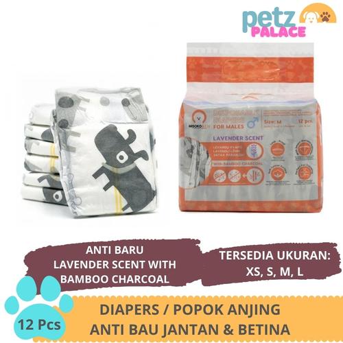 Jual Popok Pampers Anjing Male Female Dog Diaper Lavender Anti Bau ...