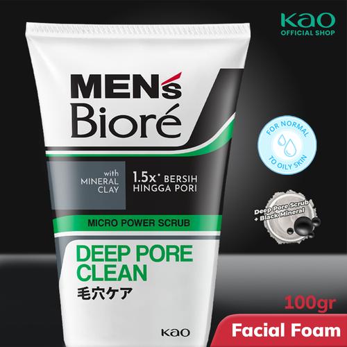 Promo Men's Biore Deep Pore Clean 100gr - Sabun Muka DoubleScrub ...