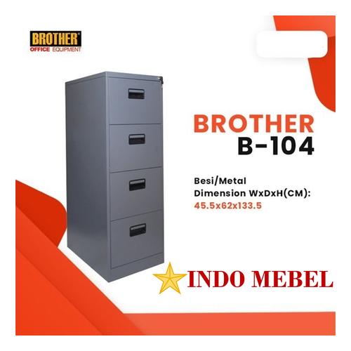 Jual Filling Cabinet Brother 4 Laci Besi Arsip / Filing Cabinet B104 ...