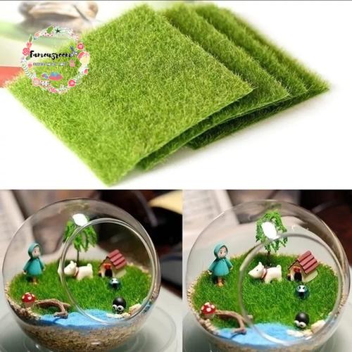 Jual Rumput Sintetis Maket Rumput Artificial Alas Miniatur Taman Boneka ...