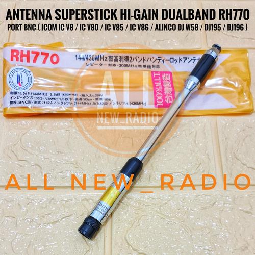 Jual ANTENA SUPERSTICK HT DUALBAND RH770 BNC TO ICOM V80 ALINCO RH 770 ...