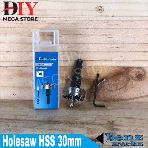 Jual Mata bor holesaw HSS 30mm / mata bor plong besi tipis, kayu benz ...