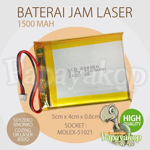Jual Baterai Jam Laser Lithium 3.7V - Tipe 604050 - 1500mAH - HIgh ...