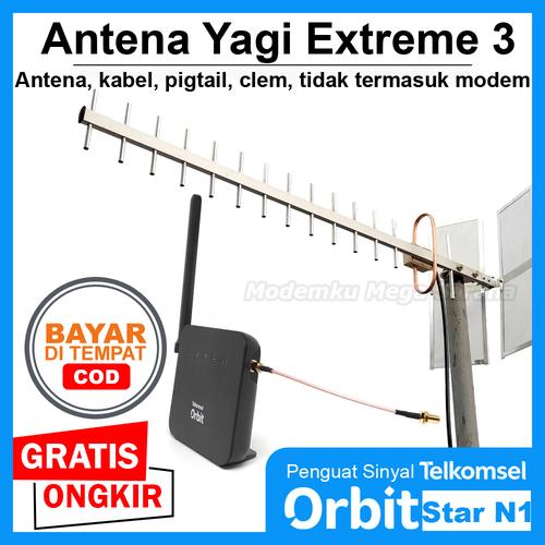 Jual Antena Modem Telkomsel Orbit Star N1 | Penguat Sinyal Yagi Extreme ... Jual Antena Modem Telkomsel Orbit Star N1 | Penguat Sinyal Yagi Extreme ...