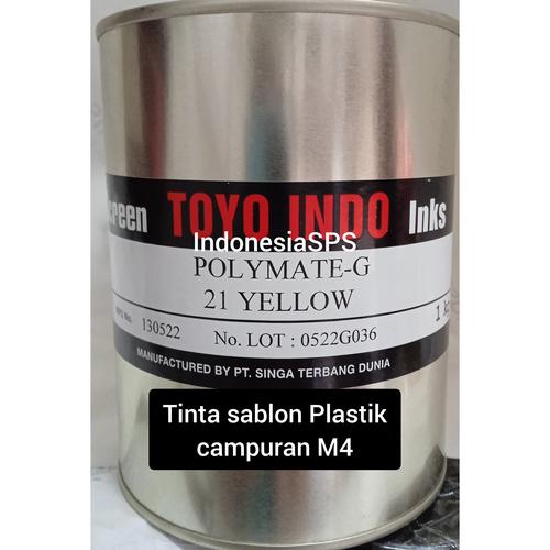 Jual Toyo polymate 21 yellow tinta plastik warna met kuning campuran M4 ...