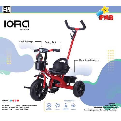 Jual Stroller Sepeda Roda 3 Stoler Lipat Anak Bayi Tricycle Dorong PMB ...