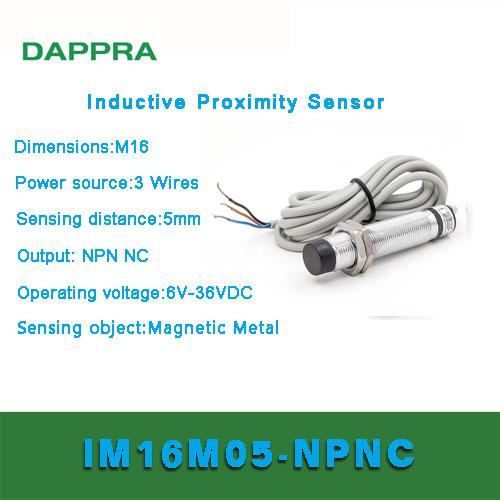 Jual M16 5mm NPN NC DC 6V To 36V dia 16mm Inductive Proximity Sensor ...