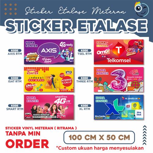 Jual Sticker Etalase Bawah Konter Meteran Model Provider -Oneklik.1 ...