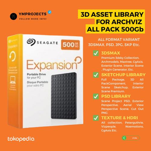 Jual 3D Asset Library Full Package For Archviz Spesial Pack Limited ...